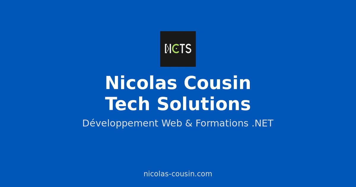 Blog | Articles on .NET development, Craft and DevOps - Nicolas Cousin